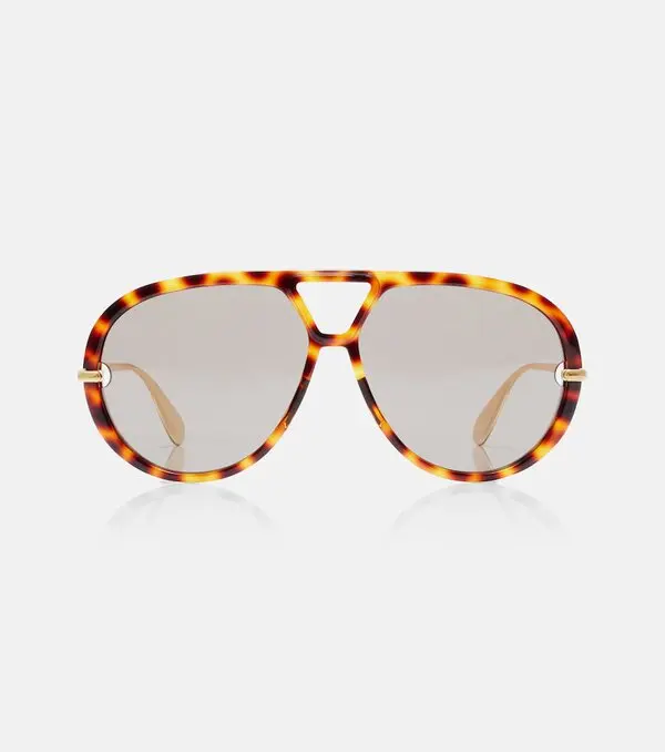 Bottega Veneta Classic Aviator Sunglasses - Brown