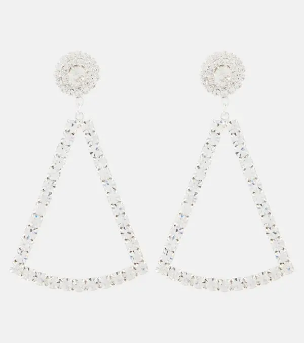 Magda Butrym Embellished Drop Earrings - Silver
