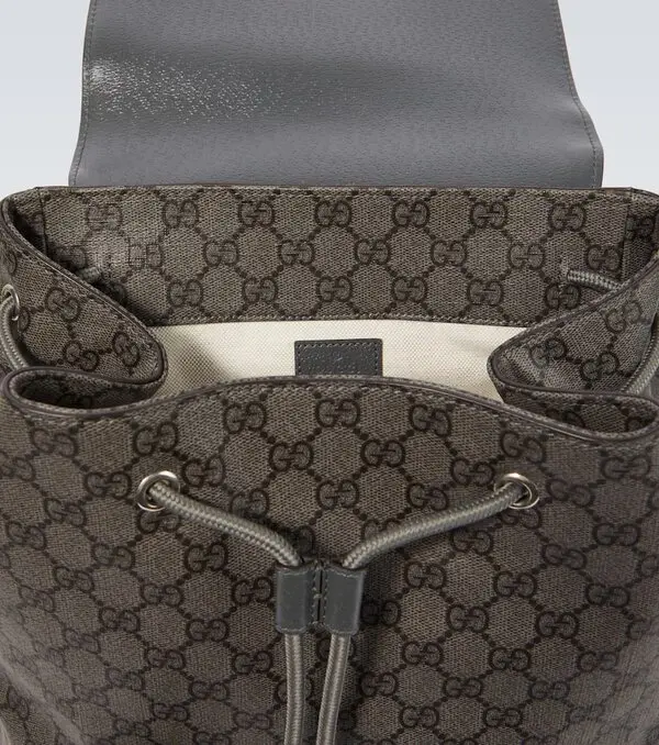 Gucci Ophidia Gg Supreme Canvas Backpack - Grey | Editorialist