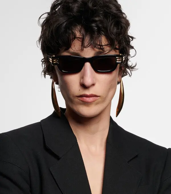 Bottega Veneta Square Sunglasses - Black
