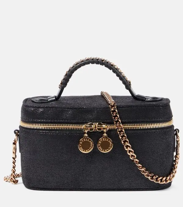 Stella McCartney Falabella Mini Faux-leather Shoulder Bag - Black