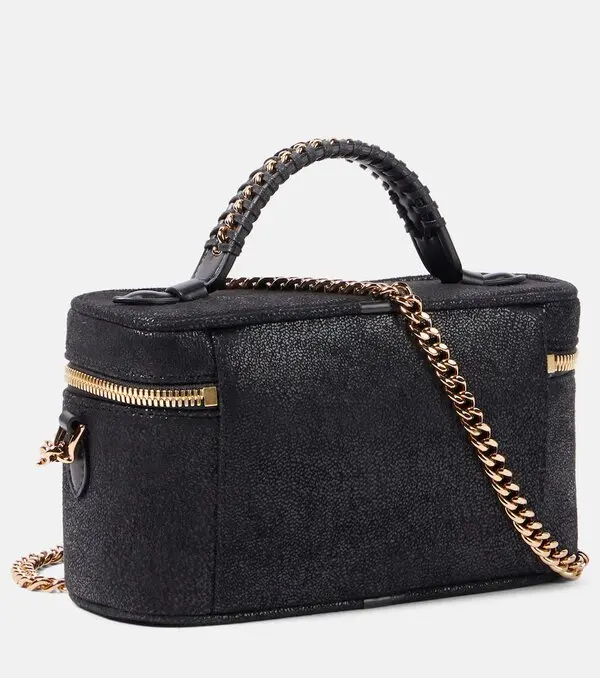 Stella McCartney Falabella Mini Faux-leather Shoulder Bag - Black