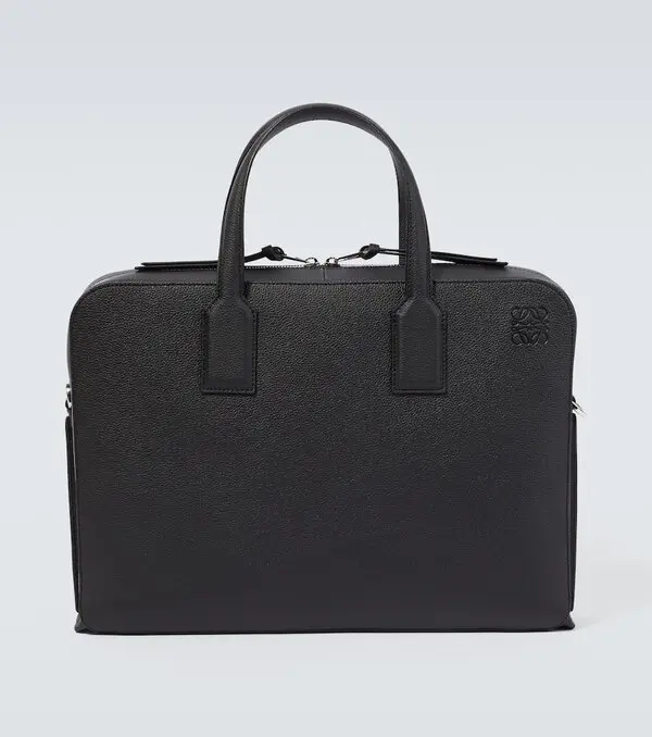 Loewe Goya Leather Briefcase - Black