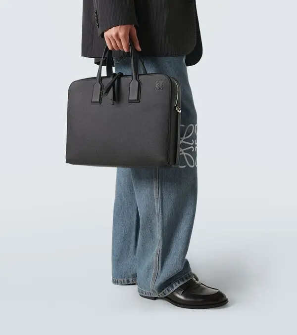 Loewe Goya Leather Briefcase