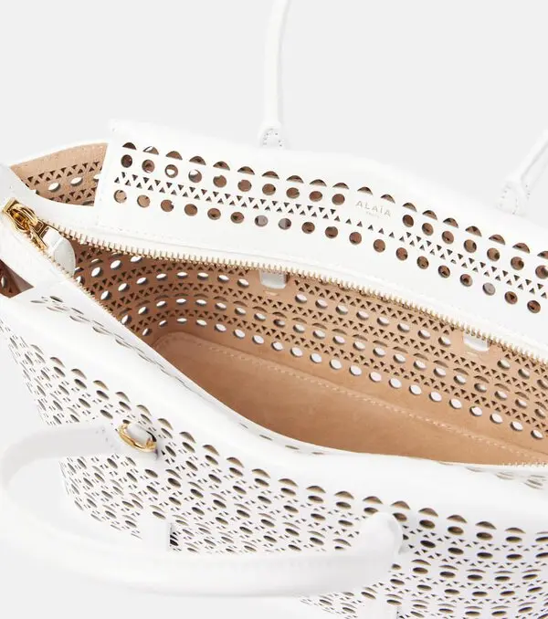 Azzedine Alaia AlaïA New Mina 20 Leather Shoulder Bag - White