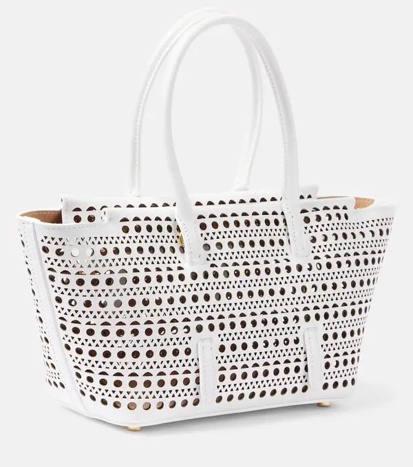 Azzedine Alaia AlaïA New Mina 20 Leather Shoulder Bag - White