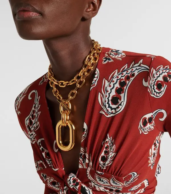 Rabanne Xl Link Pendant Necklace - Gold