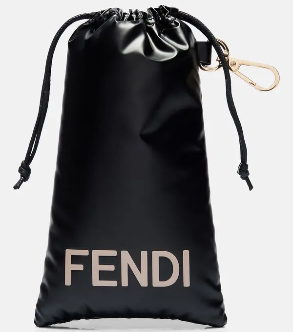 Fendi First Crystal Oval Sunglasses - Blue