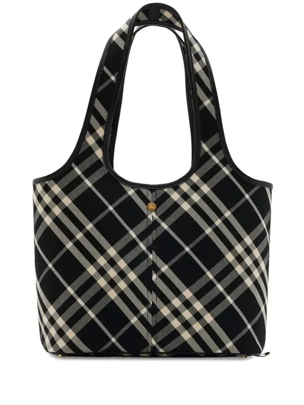 Burberry Nova Check Cotton Tote Bag