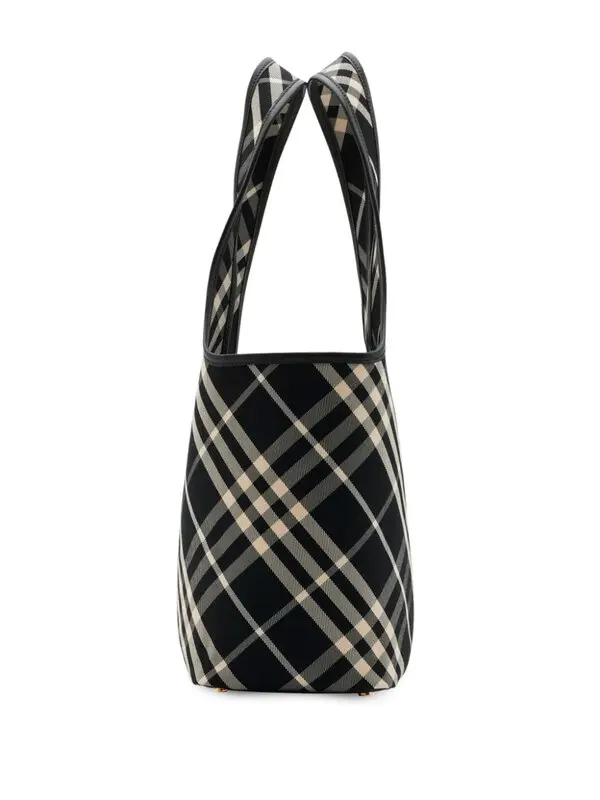 Burberry Nova Check Cotton Tote Bag