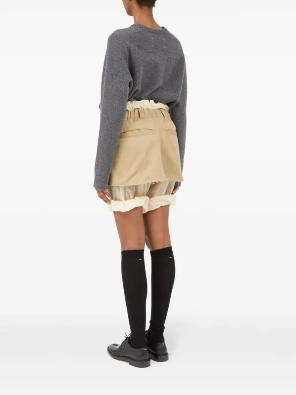 MAISON MARGIELA Frayed-hem Layered Shorts