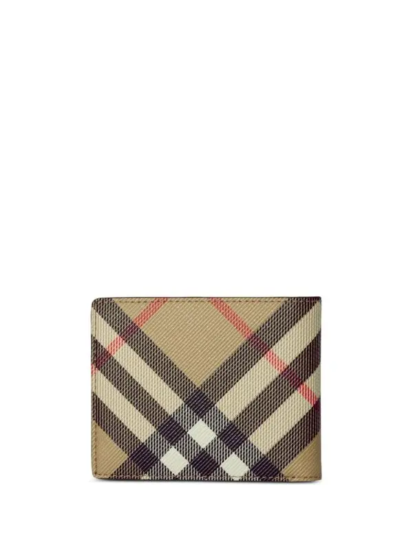 Burberry Check Slim Bifold Wallet - Brown