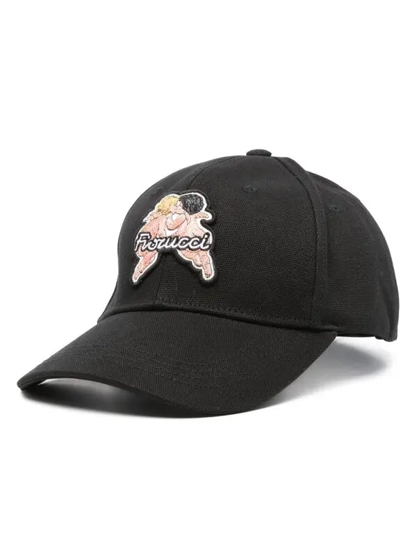 Fiorucci Angels Patch Canvas Cap - Black