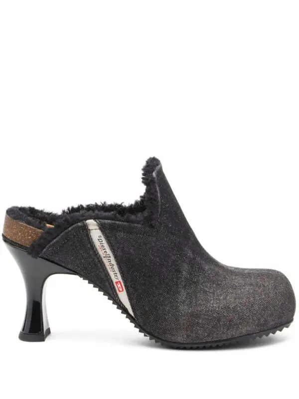 DIESEL® D-woodstock 78mm Denim Mules