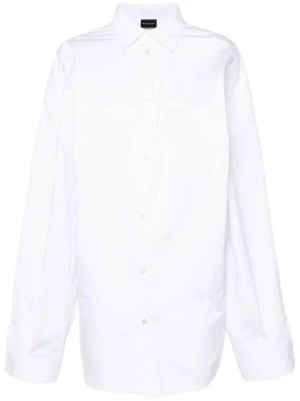 Balenciaga Asymmetric Poplin Shirt
