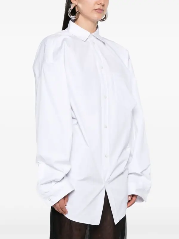 Balenciaga Asymmetric Poplin Shirt