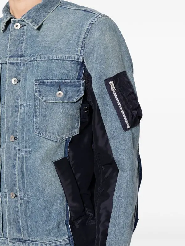 Sacai Panelled Denim Jacket