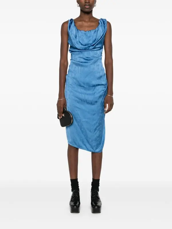 VIVIENNE WESTWOOD Safety-pin Jacquard Midi Dress