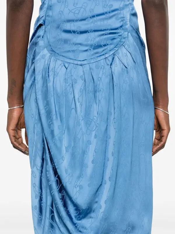 VIVIENNE WESTWOOD Safety-pin Jacquard Midi Dress