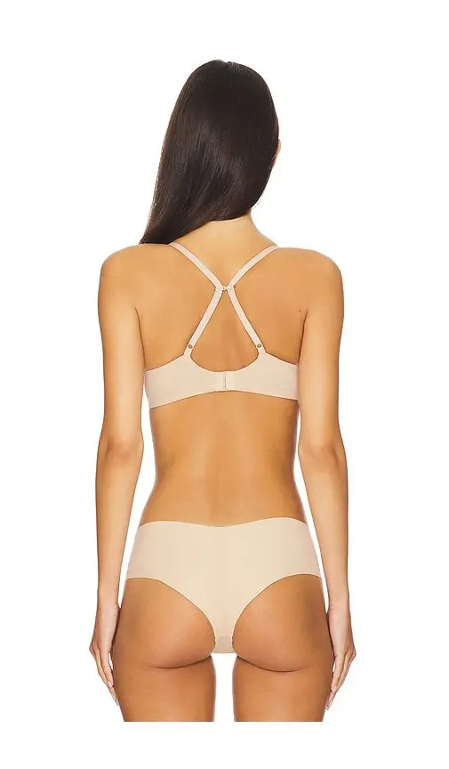 Natori Minimal Convertible Push Up Bra In Beige - Cafe