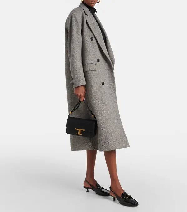 TOD'S Leather Slingback Pumps - Black