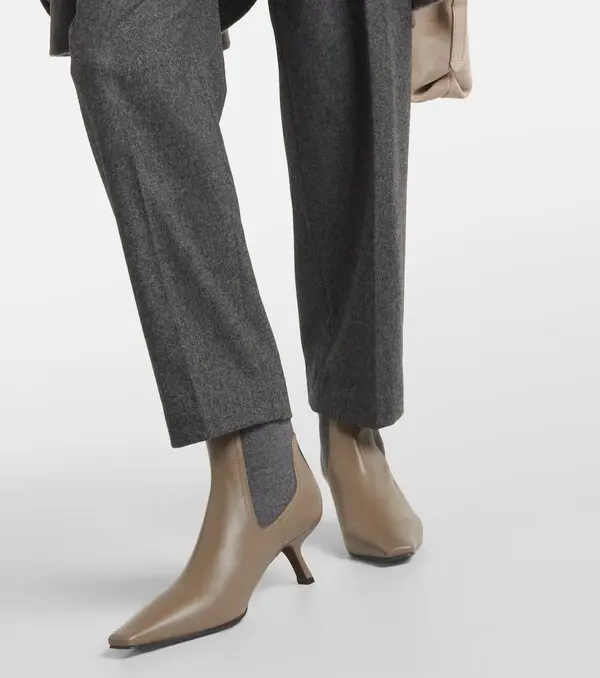Brunello Cucinelli Leather Ankle Boots