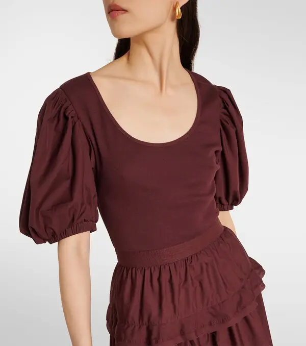 Ulla Johnson Tilda Mini Dress - Burgundy