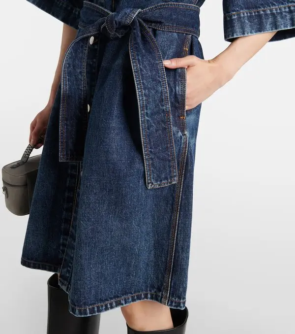 Stella McCartney Corduroy-trimmed Denim Minidress