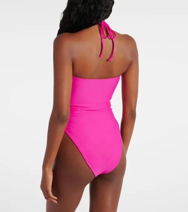 SAME Floral-appliqué Swimsuit - Pink