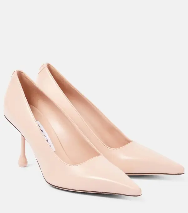 JIMMY CHOO Ixia 80 Leather Pumps - Pink