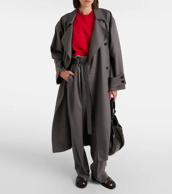 THE ROW Lonan High-rise Straight Pants - Grey