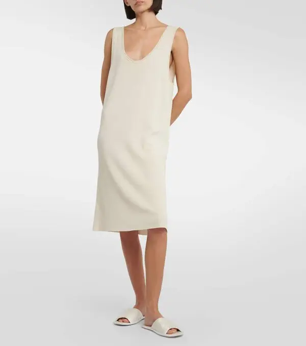 THE ROW Garfield Silk Midi Dress
