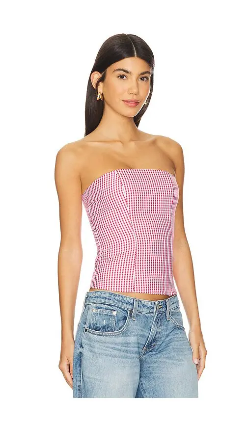 MORE TO COME Tina Corset Top - Red