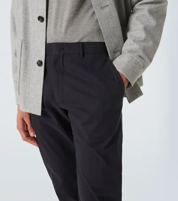 Zegna Cotton-blend Chinos - Blue