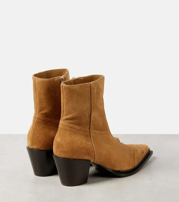 JIMMY CHOO Cece 60 Suede Cowboy Boots