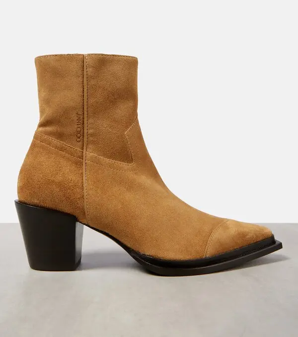 JIMMY CHOO Cece 60 Suede Cowboy Boots