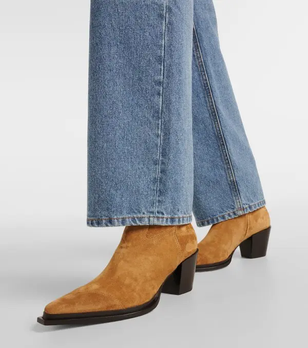 JIMMY CHOO Cece 60 Suede Cowboy Boots
