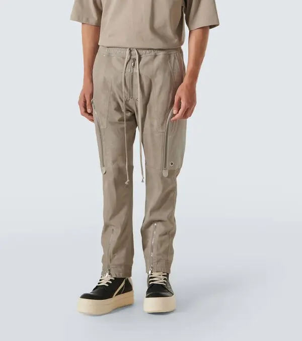 Rick Owens Leather Cargo Pants