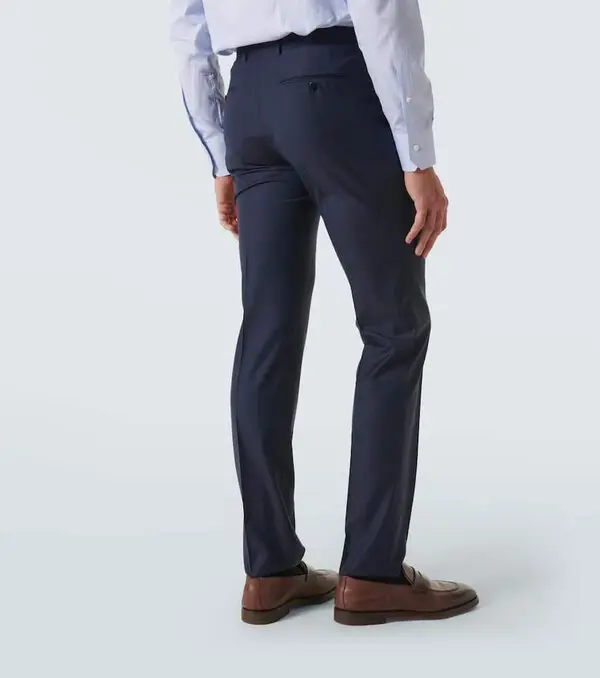 Zegna Trofeo Wool Slim Fit Trousers