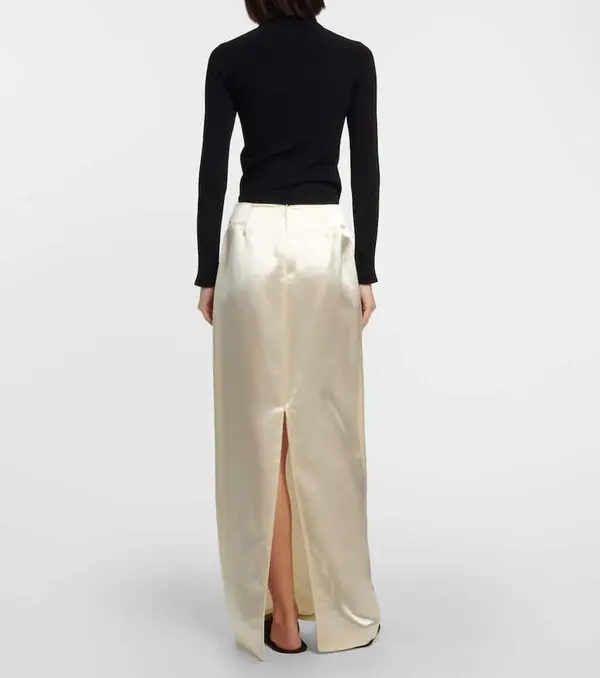 THE ROW Bartelle Satin Maxi Skirt