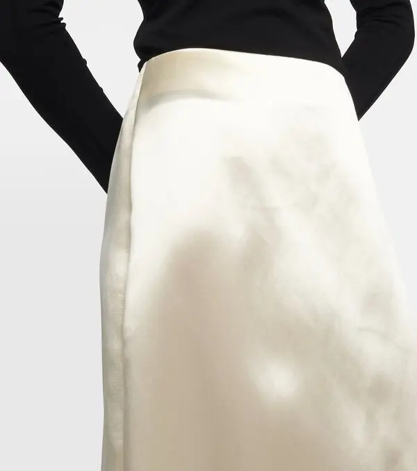 THE ROW Bartelle Satin Maxi Skirt