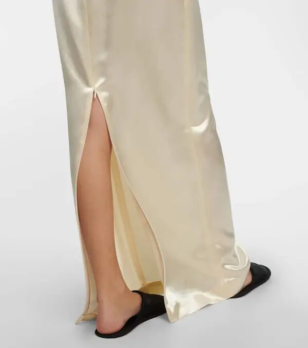 THE ROW Bartelle Satin Maxi Skirt