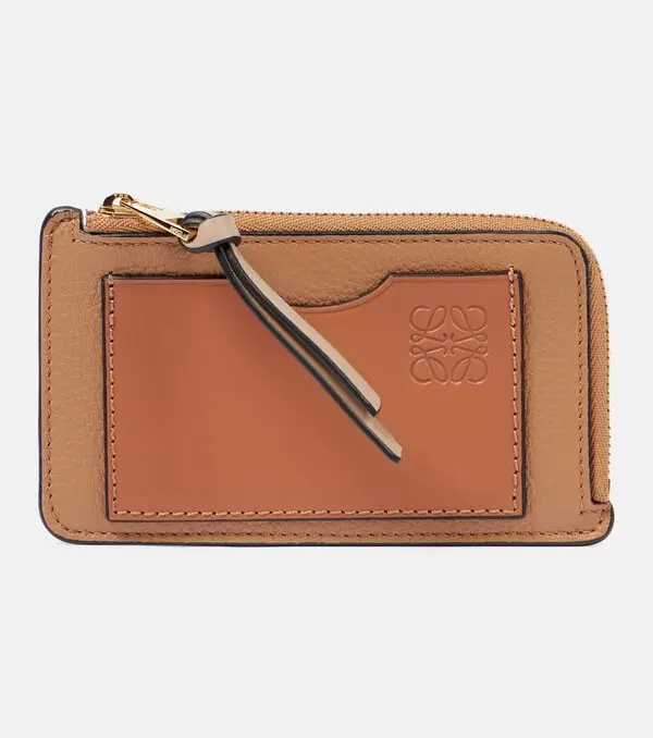 Loewe Leather Card Holder - Brown