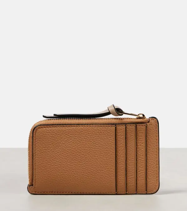 Loewe Leather Card Holder - Brown