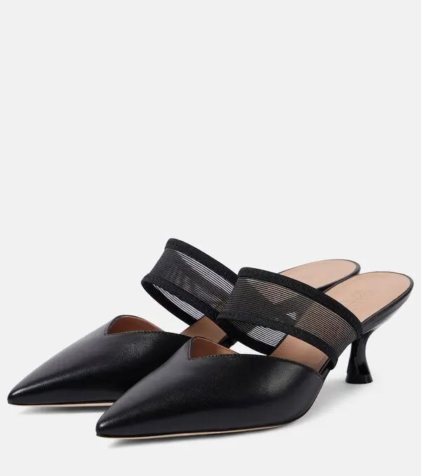 MALONE SOULIERS Manu 45 Leather Pumps