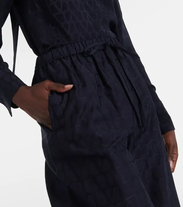 Valentino Garavani Cotton Poplin Wide-leg Pants