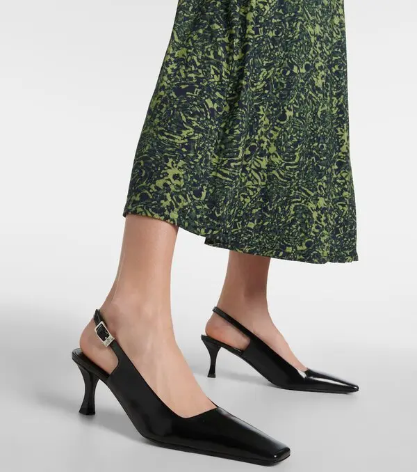 Proenza Schouler 65 Leather Slingback Pumps