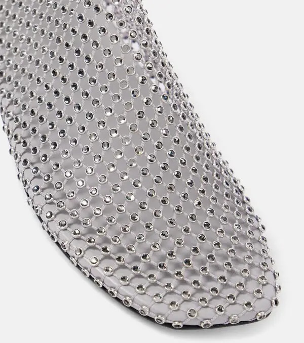 Christopher Esber Minette Embellished Slip-on Shoes - Silver