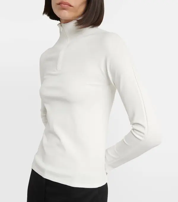 THE ROW Patti Zip-up Top