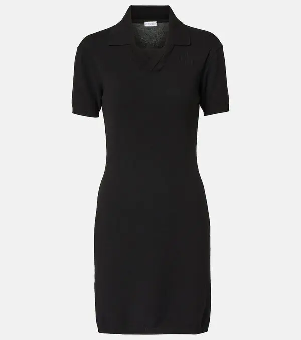 Burberry Cotton-blend Polo Dress - Black